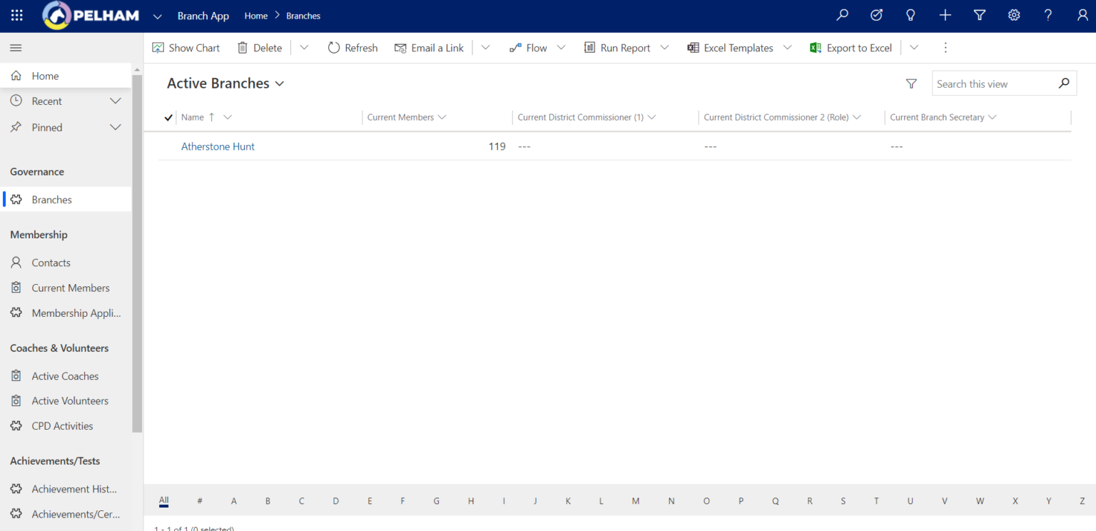 Branches User Guide – Pelham
