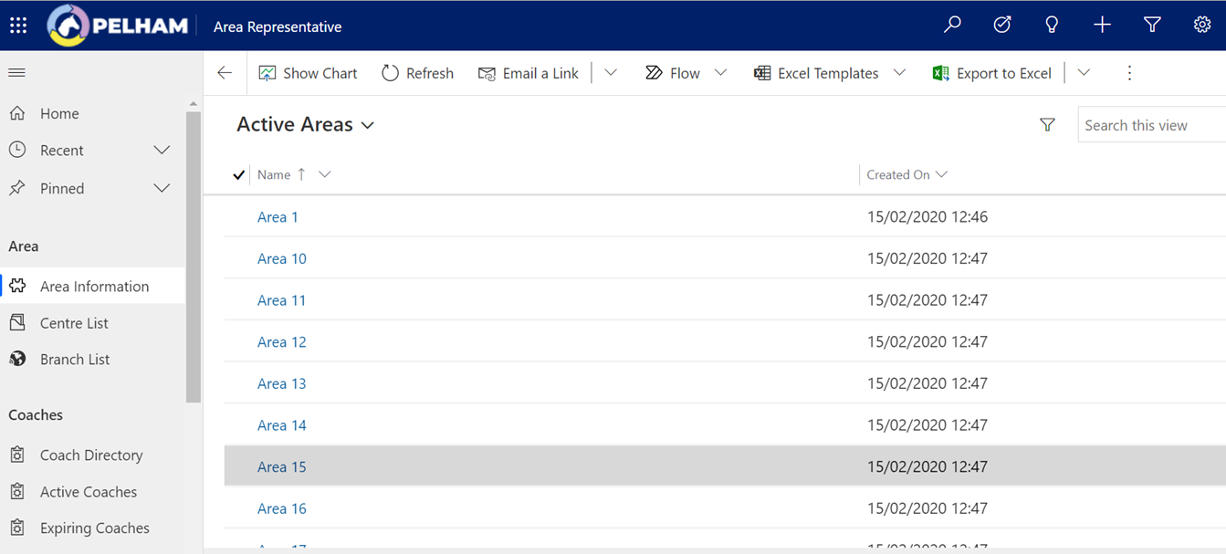 Area Reps User Guide – Pelham