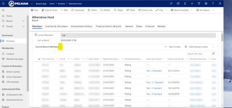 Branches User Guide – Pelham