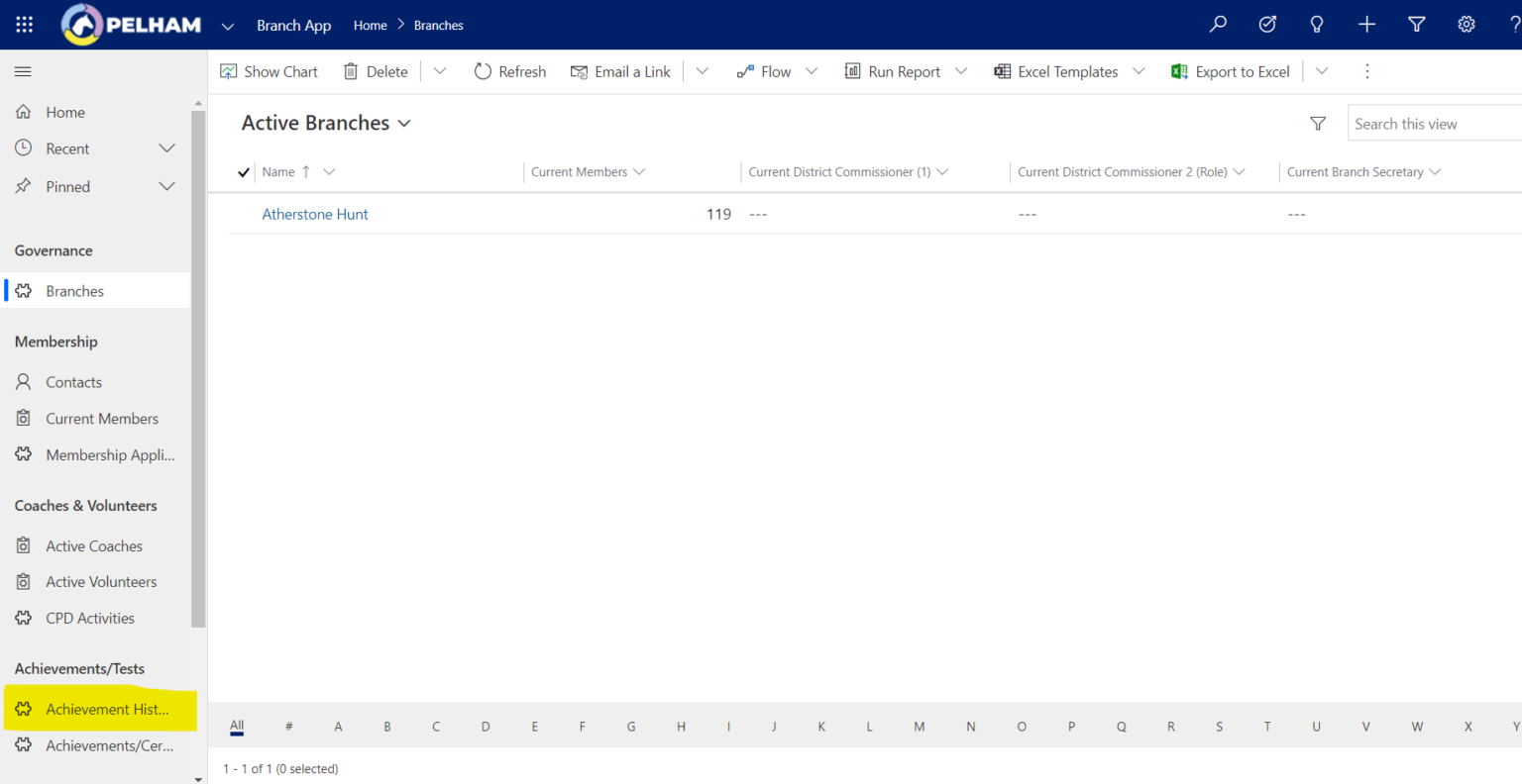 Branches User Guide – Pelham
