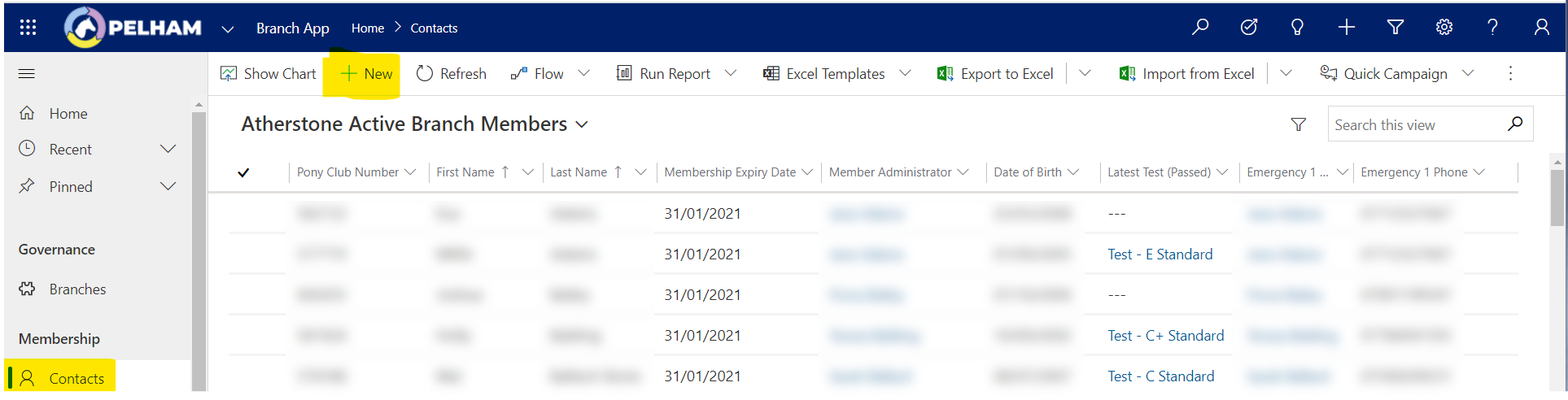 Branches User Guide – Pelham